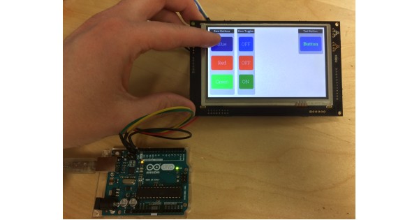 TFT HMI API | GTT Client Library API Demo HMI for Arduino Uno I2C