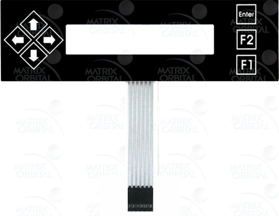 7 Button Keypad Overlay