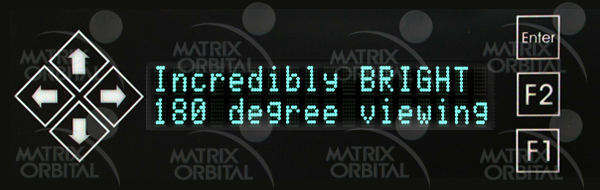 5.25" 1U Bay 20x2 character VFD Display