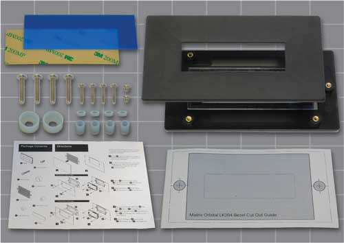 Bezel|Mounting 20x4 LCD|VFD|OLED Displays