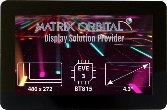 EVE3 4.3" IPS TFT 480x272 HMI