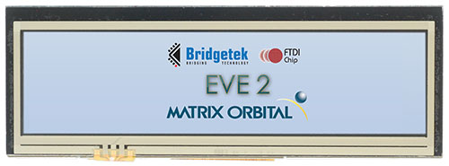 EVE2 3.8" Graphic TFT Display 480x116 1U