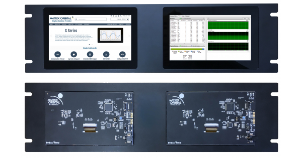 Rackmount Dual 7.0" IPS Sunlight Readable HDMI Graphic TFT Display
