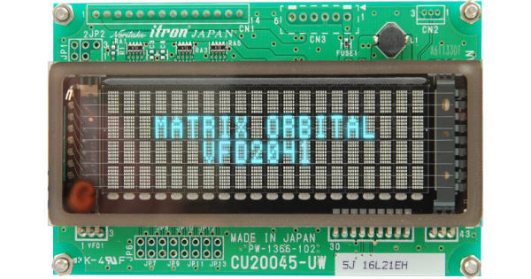 20x4 Intelligent Character VFD Display