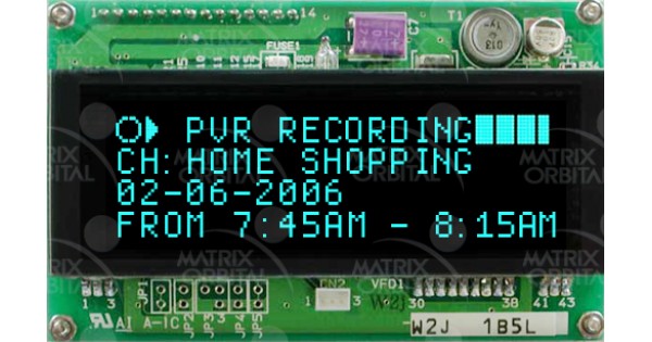 20x4 Character VFD Display